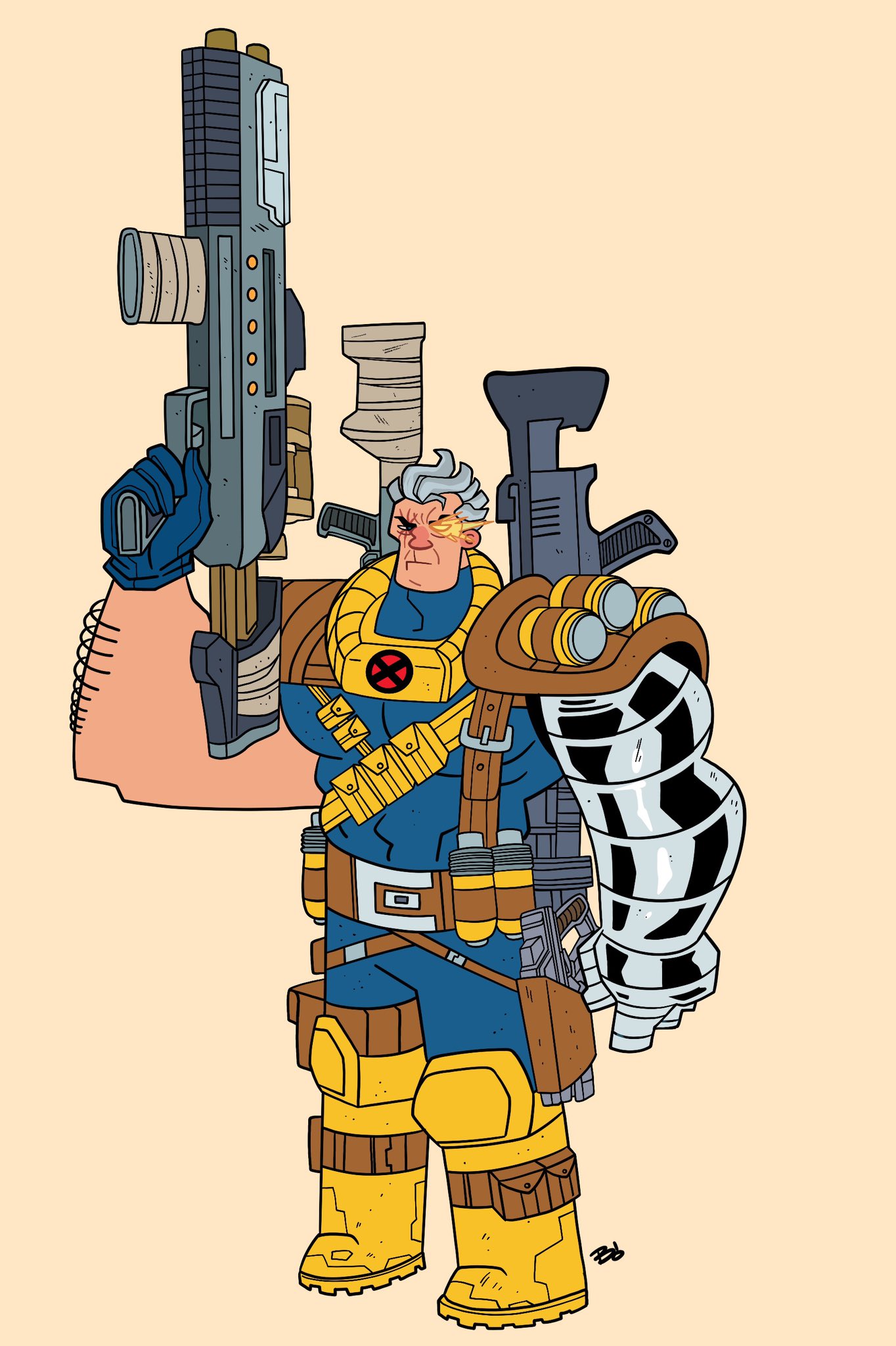 Dave Bardin on Twitter: "Cable character design. Which one is your favorite? #Marvel #XForce # ...