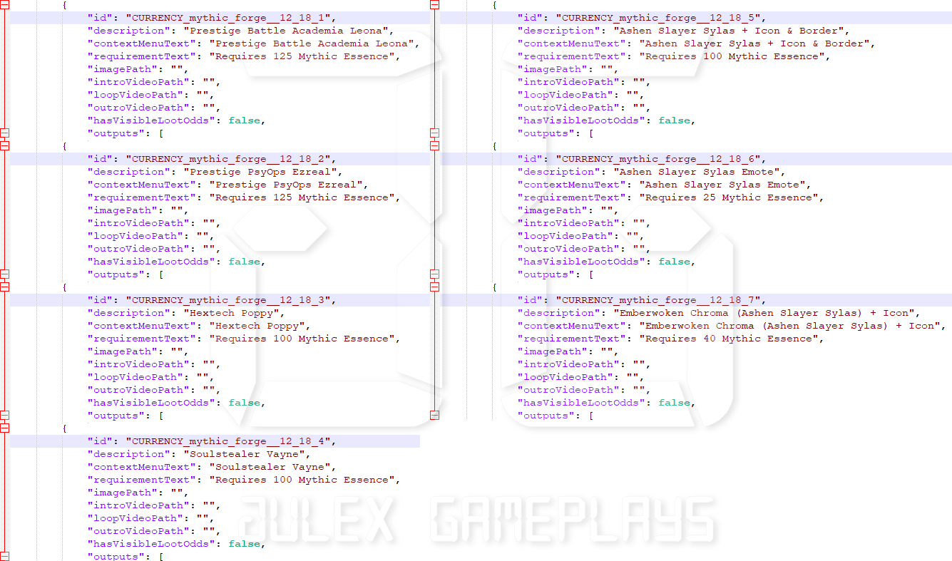 Julex Gameplays on Twitter: "They asked me a lot if that list for the next Mythic Shop is true ...