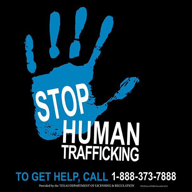 Stop Human Trafficking Signs