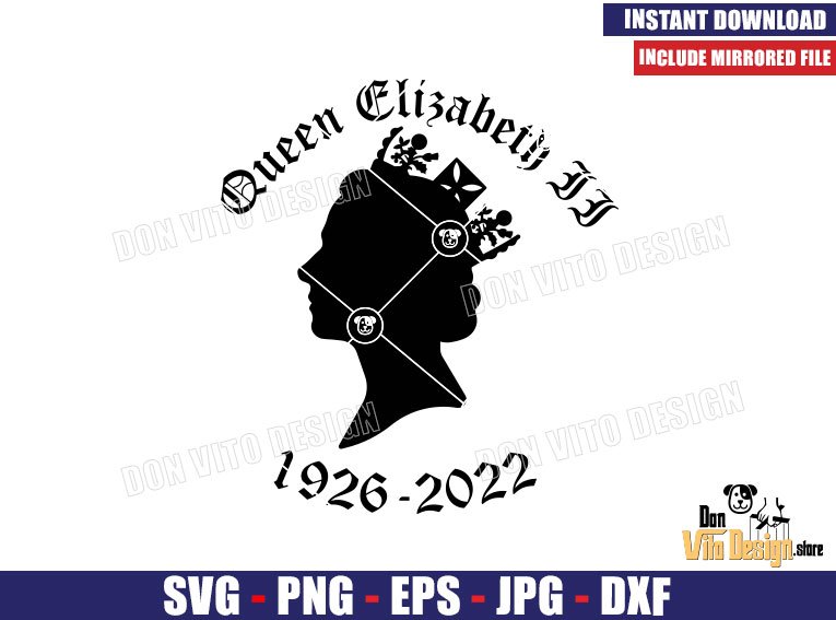 Queen Elizabeth Silhouette Vector