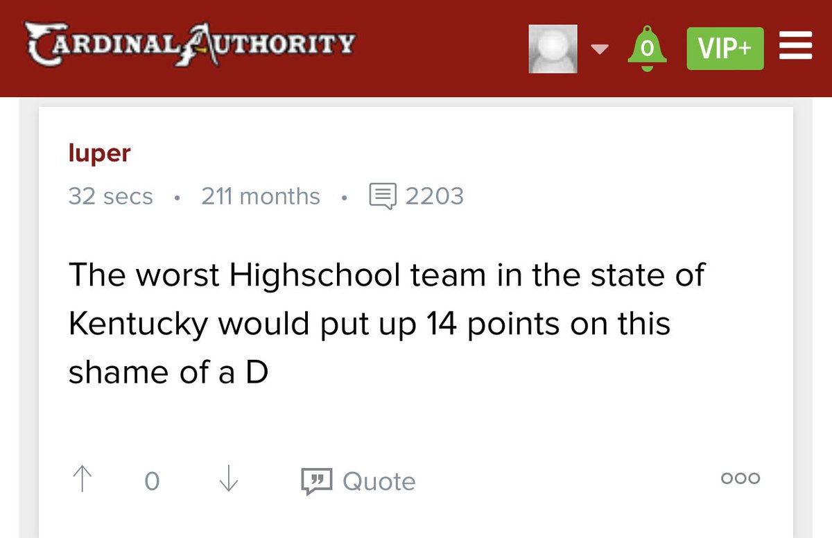 Message Board Geniuses on Twitter: "🚨MELTDOWN ALERT 🚨 #Louisville is down 14-7 in the second ...