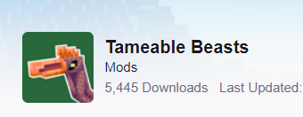 Tameable Beasts - Forge Mod (@tameablebeasts) / Posts / X