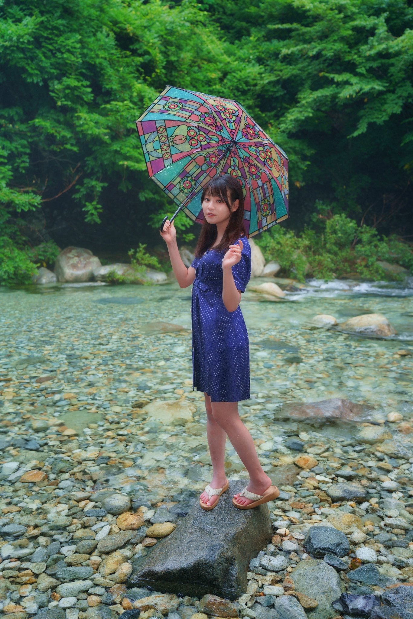 ももたろう On Twitter 22まゆめの夏休み~part1長野編 もう一つの秘境・a渓谷より まゆめさん⑰ Mayume73 相変わらず撮影時間だけは雨☔が止む晴れ女?パワー