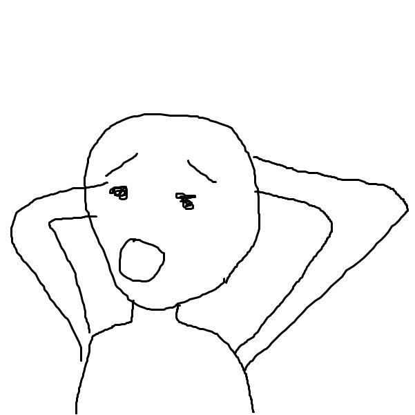 Shocked Stick Figure Face