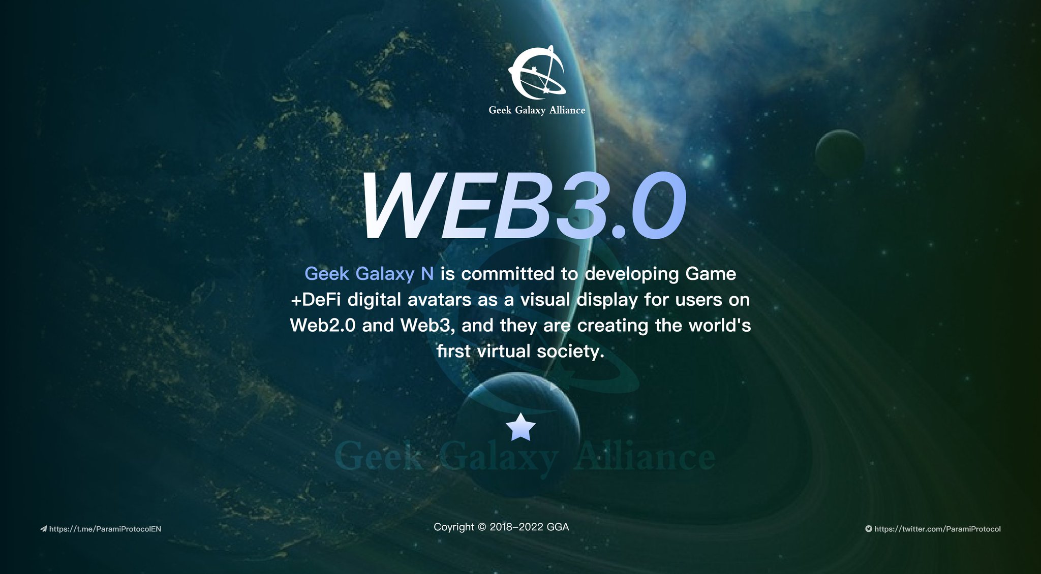 Geek Galaxy Alliance on Twitter: "🌈Geek Galaxy N is committed to developing Game+DeFi digital ...