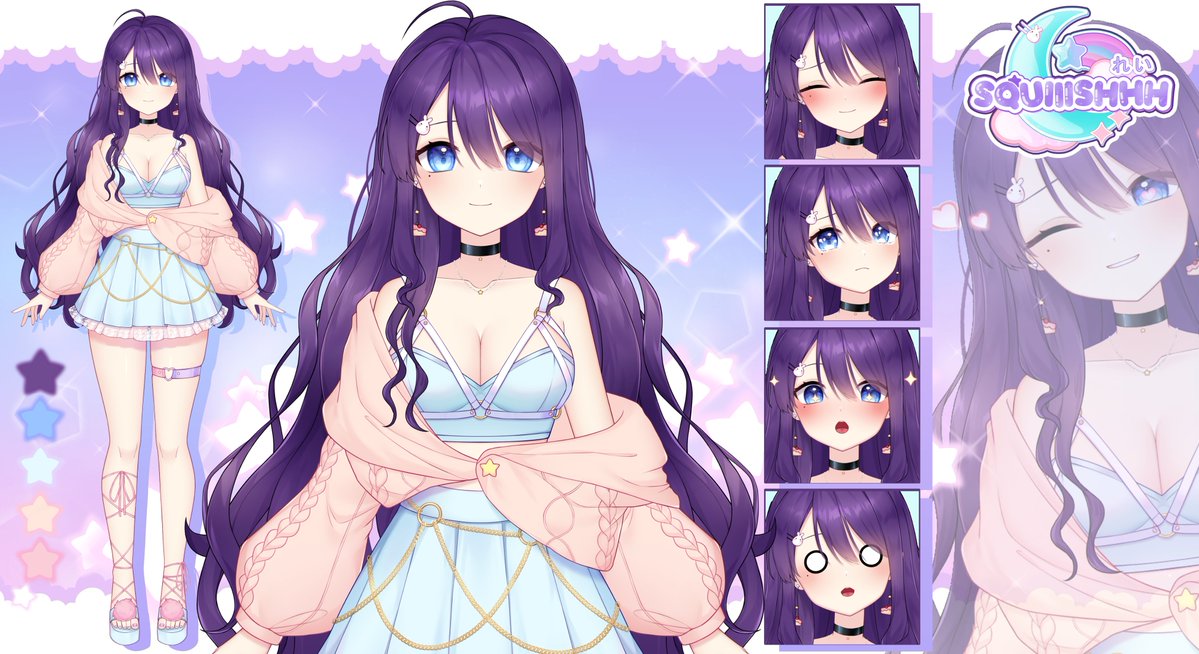 rei 🤍🌙 vtuber ˚ on Twitter: "˗ˏˋ꒰ vtuber reference sheet ꒱ otsuka-rei! nice to see you again 🌙 ...