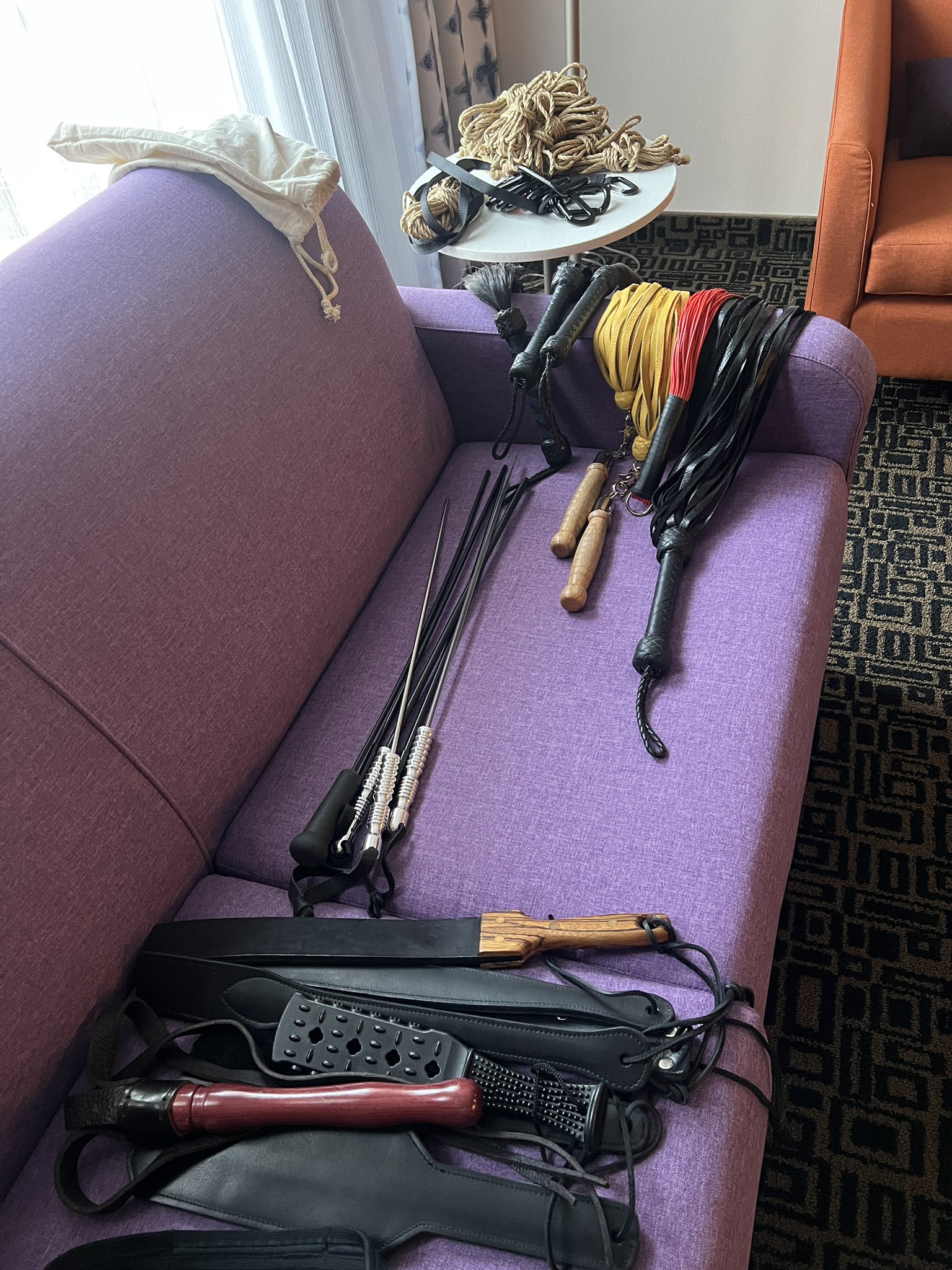 Master Tom on Twitter: "Looking over the inventory of indecent implements of indecency I brought ...