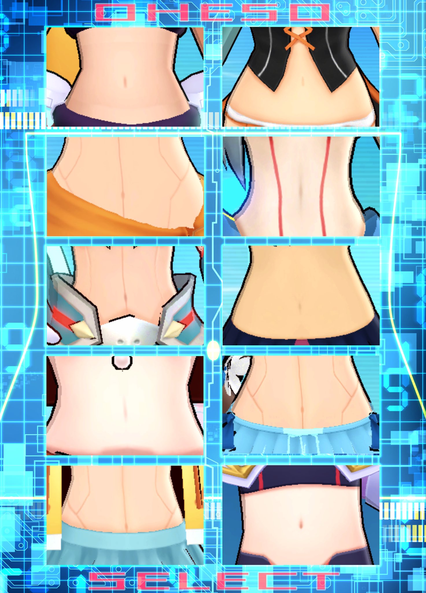 ヂークン) . (へそ狂 on Twitter: "芸術の秋！…という事で、XDiVEおへそ軍勢がやってきたぜぇ〜！ XDiVEの3Dモデルのおへそ、なかなか各キャラ個性に富んでいて面白んです ...