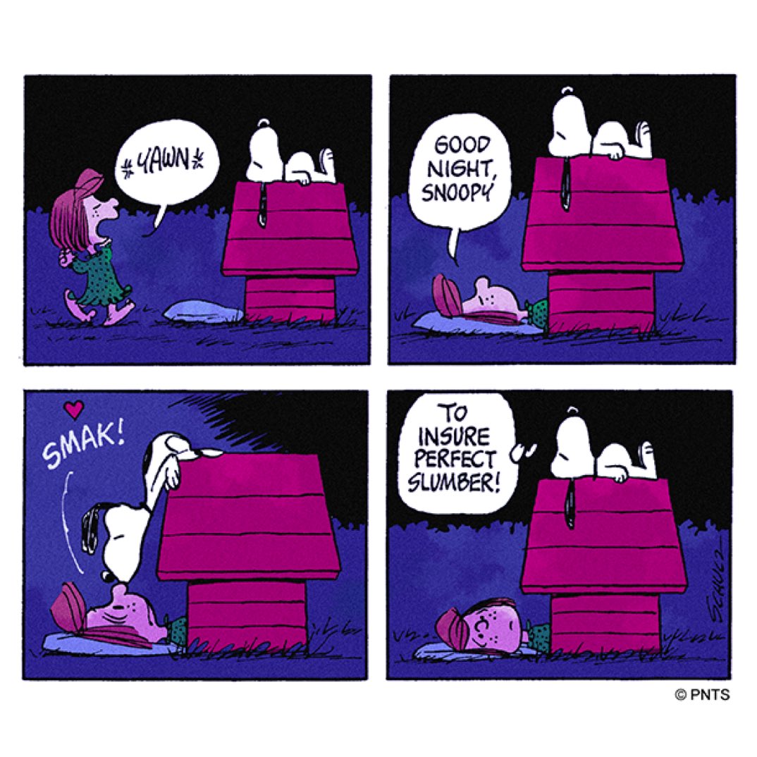 Susie on Twitter: "RT @Peanuts_4Fans: Nothing better than a goodnight kiss"