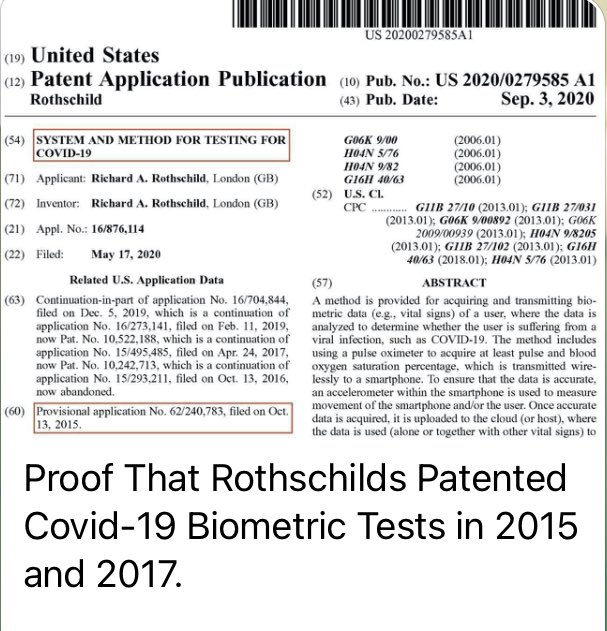 ᴛʀᴀᴄʏ ️ on Twitter: "COVID 19 #scamdemic #FollowThePatents ‼️ https://t.co/EkYlVzL2LB" / Twitter