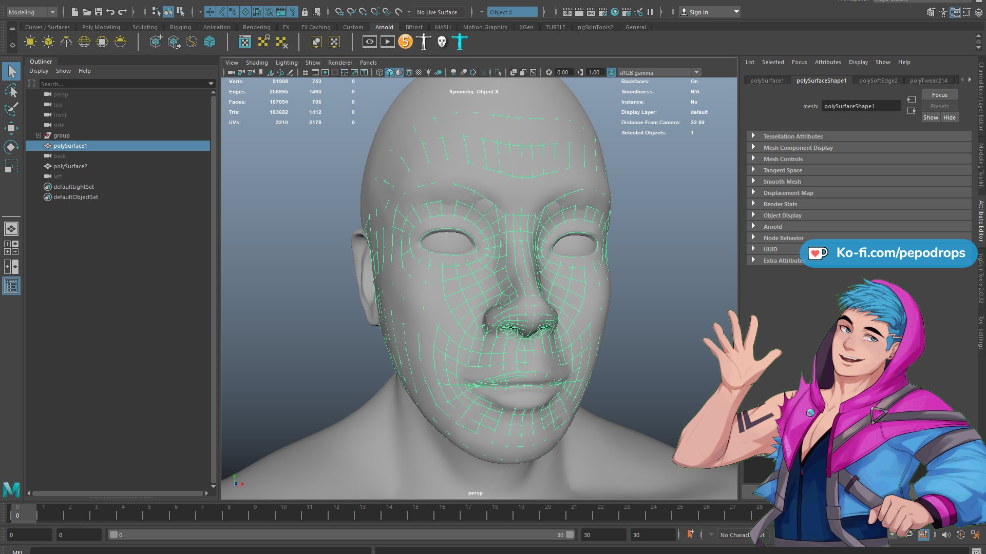Pepo 🍉 on Twitter: "live retopo my own model https://t.co/R2C1YecprV https://t.co/HYvKpuVdxF ...