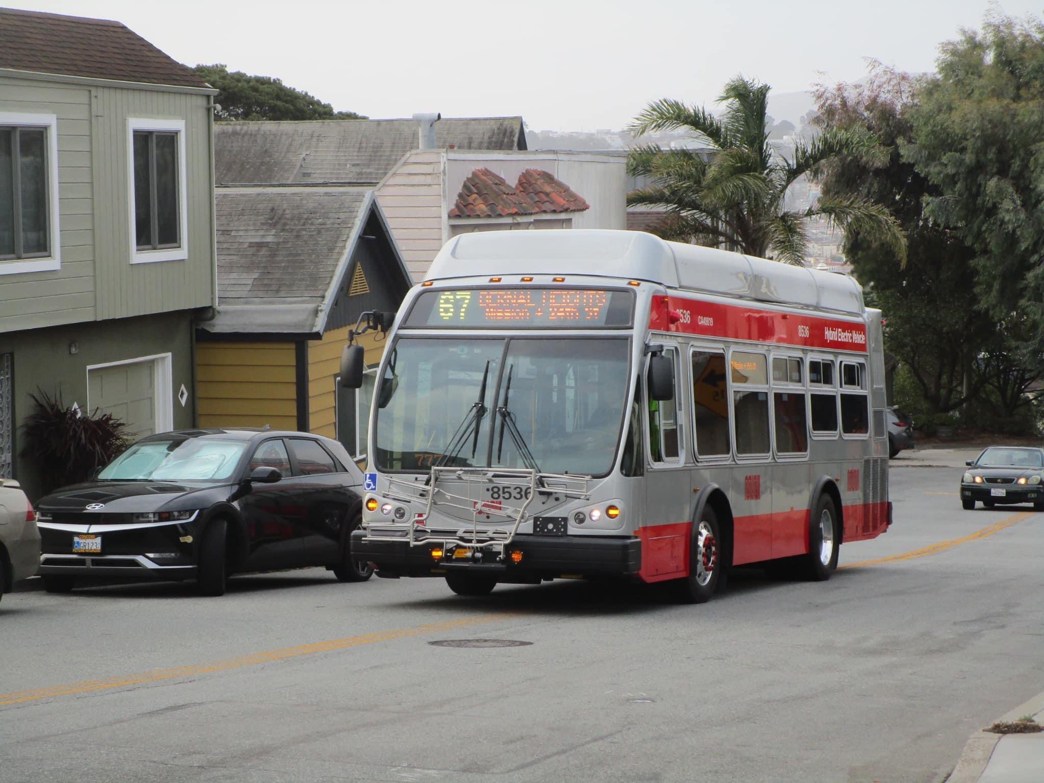 Muni Hybrid Buses 1:87 New Flyer Xcelsior Charge: MUNI San Francisco