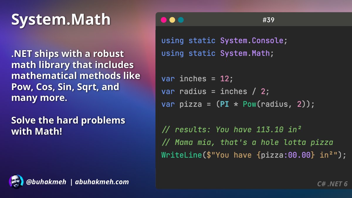 Khalid #dropthedot on Twitter: "🥧 Who doesn't love Pi? 🧮 If you need to write a mathematics ...