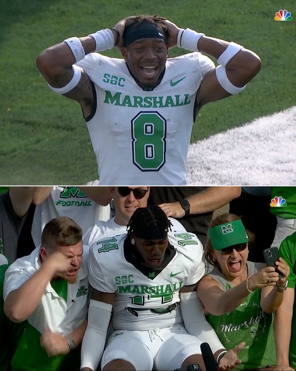 WHAT A WIN FOR MARSHALL 😱 Its second top-10 win in program history ...