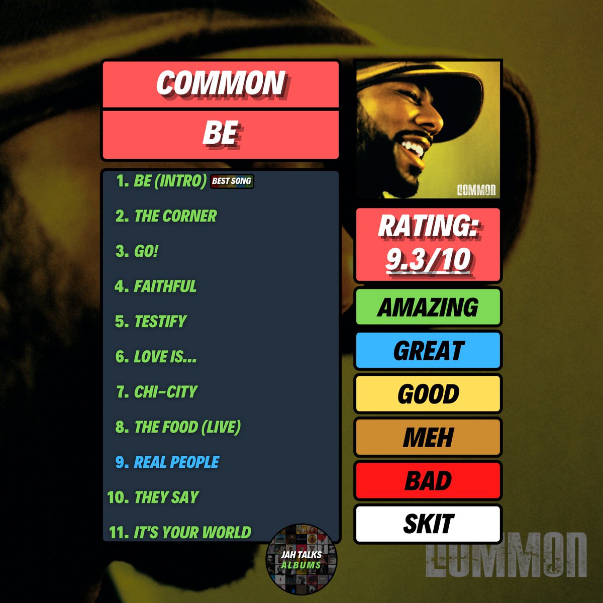 Jah Talks Albums on Twitter: "Common - "Be""