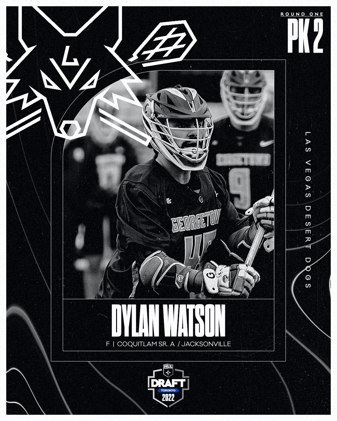 NLL on Twitter: "The first Draft pick in @vegasdesertdogs franchise history! With the 2nd pick ...