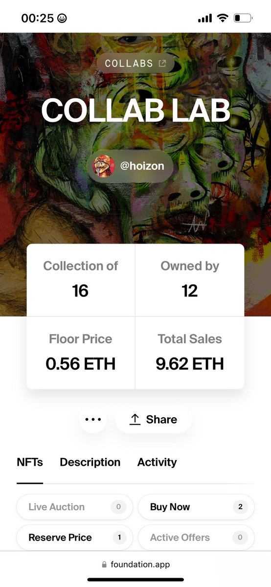nudes_BWeth on Twitter: "RT @HoizonArt: My Collab Lab collection is close to 10 $ETH, thanks to ...