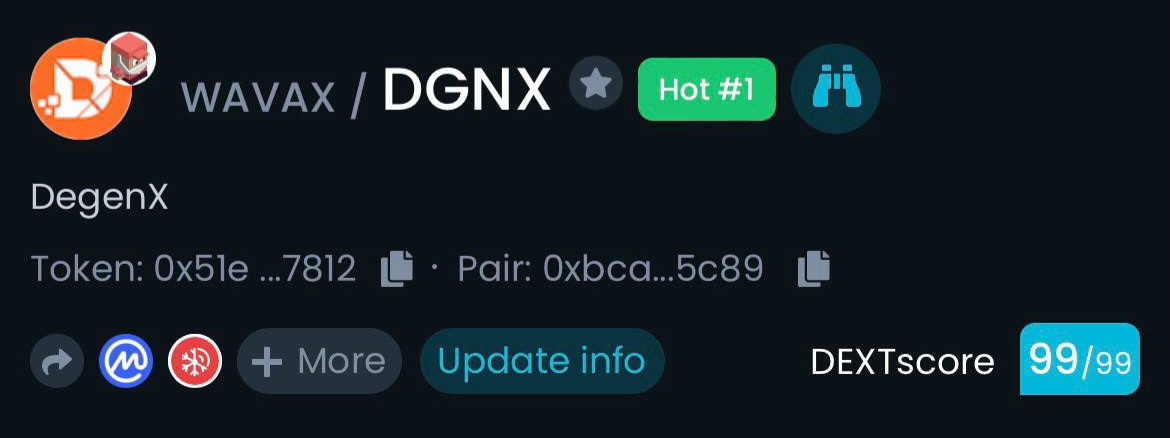 Cyborg Sheets on Twitter: "RT @MikeCryptoApe: DegenX - putting the X in AVAX #DegenX #Avalanche ...
