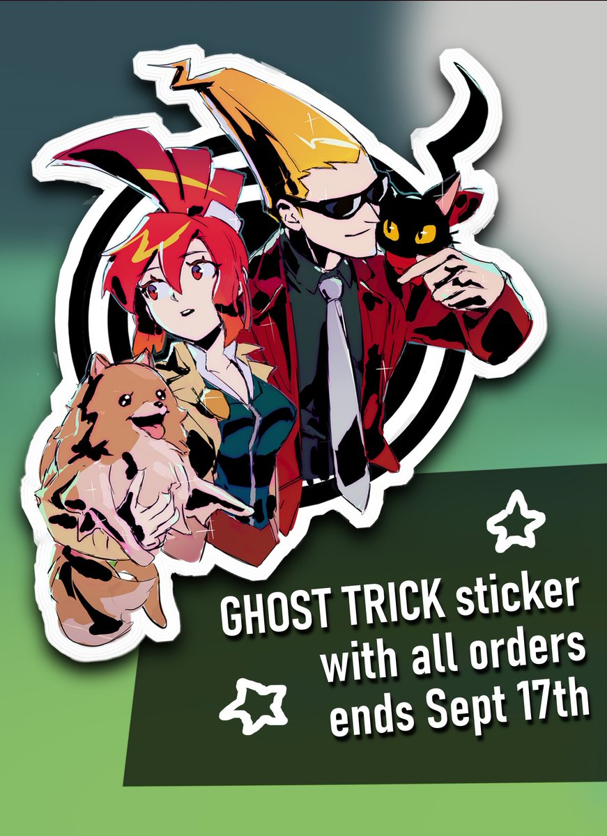「👻I made a sticker of the Ghost Trick fa」|cravatクラバット🍷のイラスト