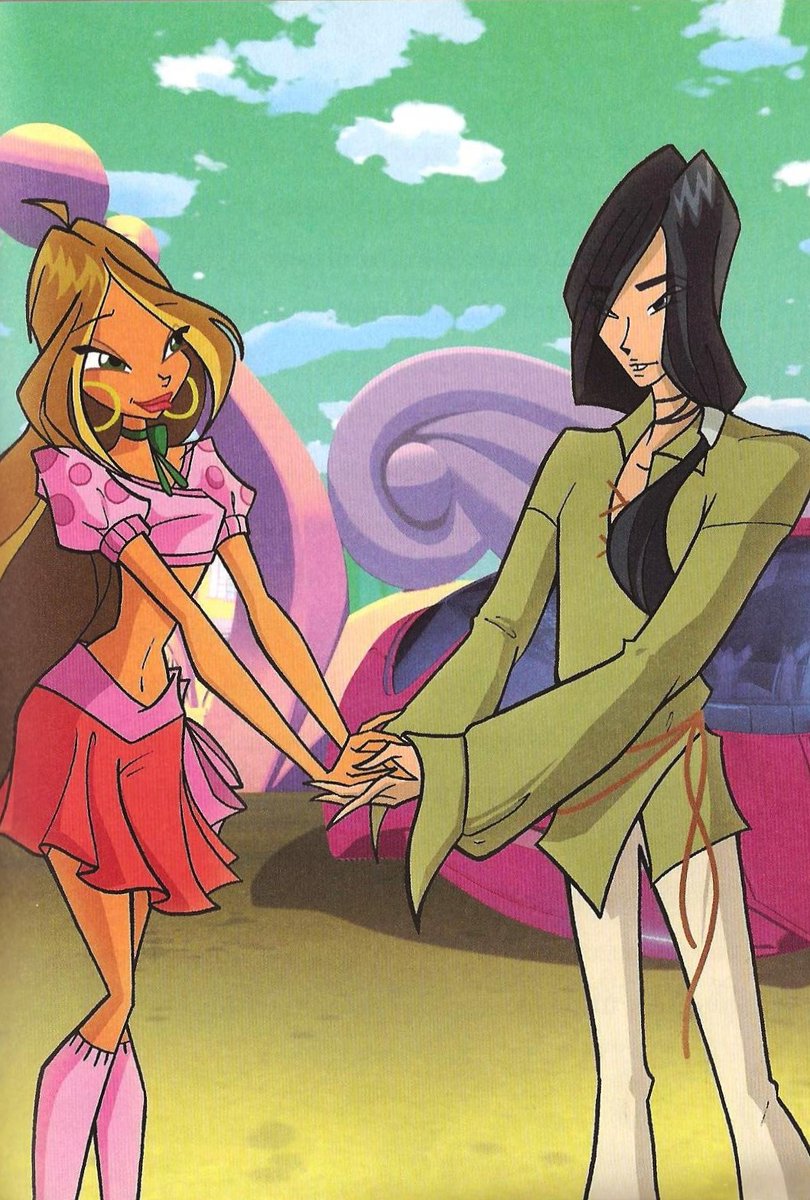 Winx Club Flora And Helia Fight