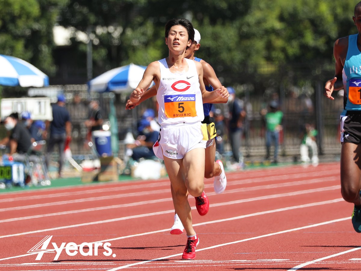 4years. on Twitter: "#91日本IC #日本インカレ 男子5000m決勝 4位(日本人3位) 吉居駿恭(中央大1年)13分59秒21"