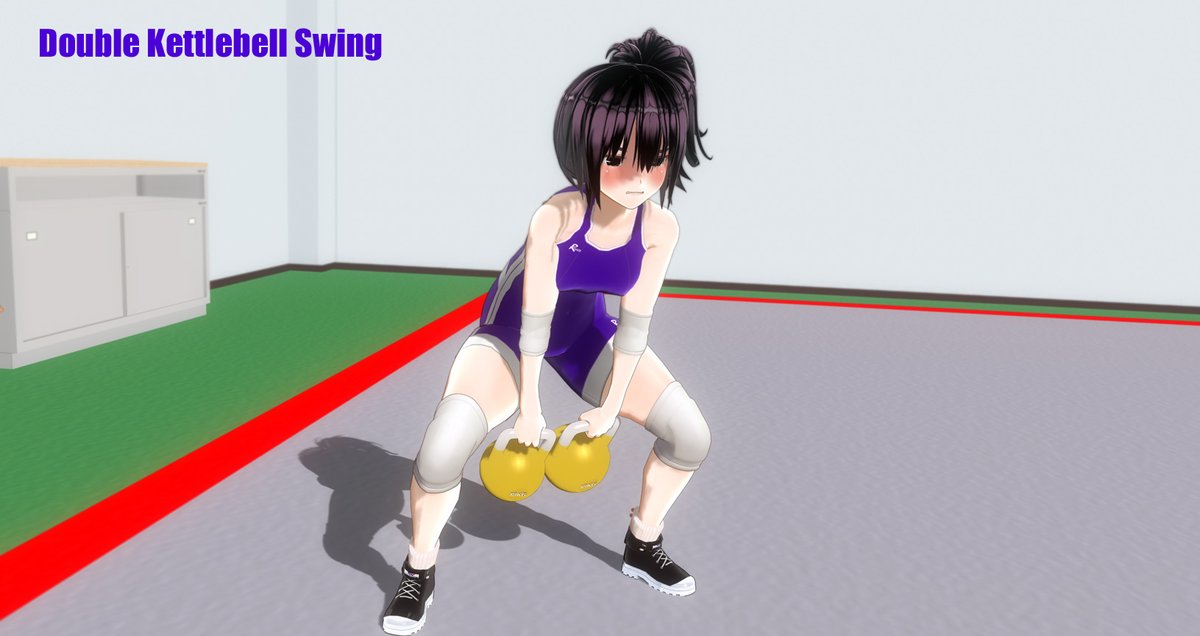 ろばなご・術 on Twitter: "ケトルベル ダブル・ケトルベル・スウィング KettleBell / Double KettleBell Swing"