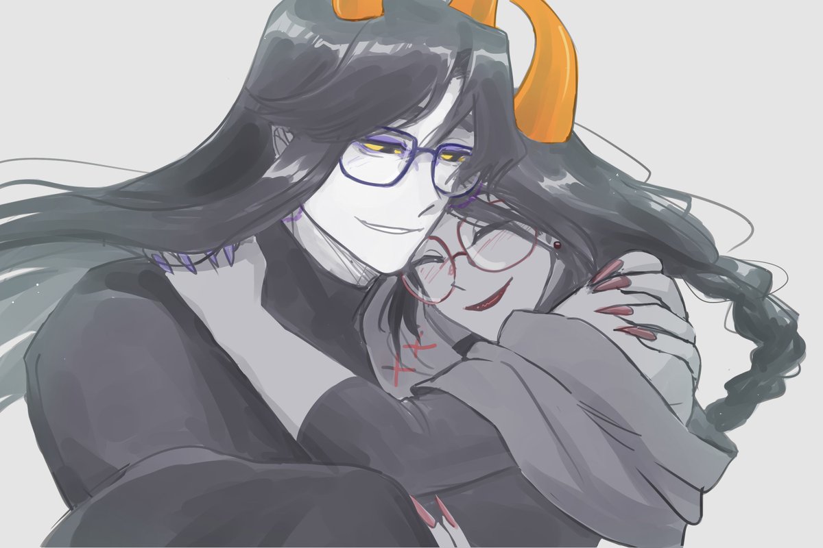 「Their entire matespritship in two images」|くろはAi | Scribble Comms OPENのイラスト