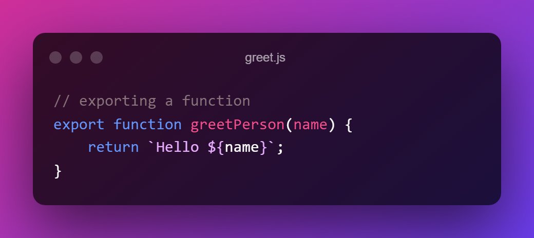 Learn Javascript Modules Es 6 Feature The Complete Guide Thread 🧵 Thread From Codemarch 