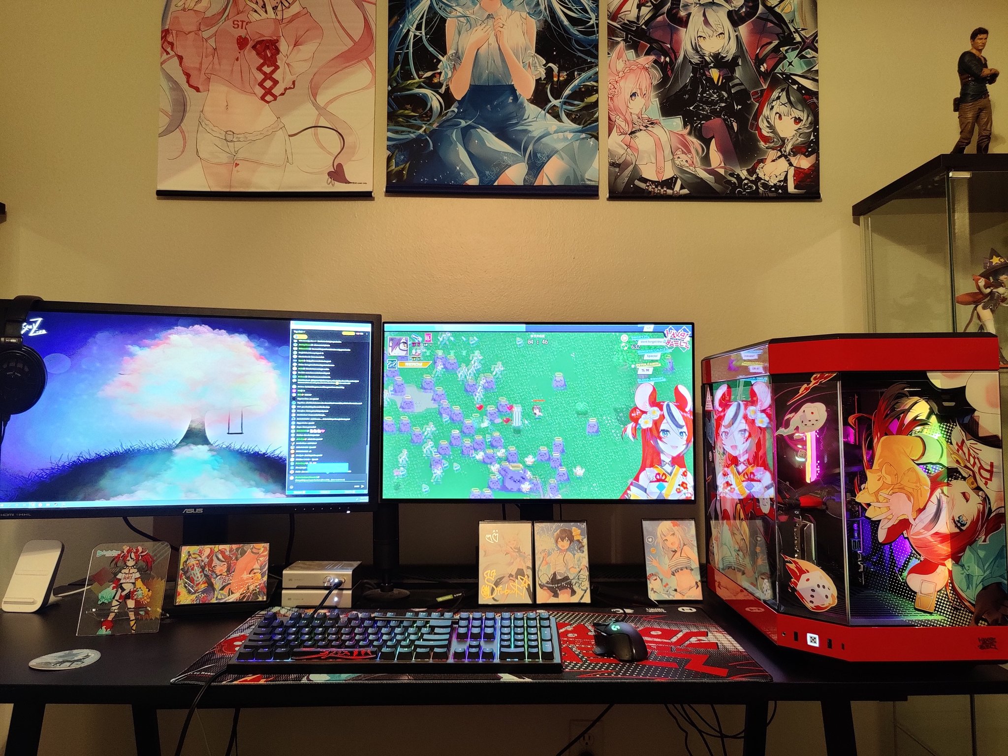Presto on Twitter: "My updated Hololive desk setup featuring the new @hakosbaelz Y60! I've been ...
