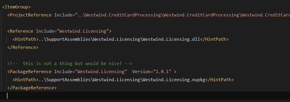 Rick Strahl on Twitter: "Sure would be nice if you could reference a local NuGet package by its ...