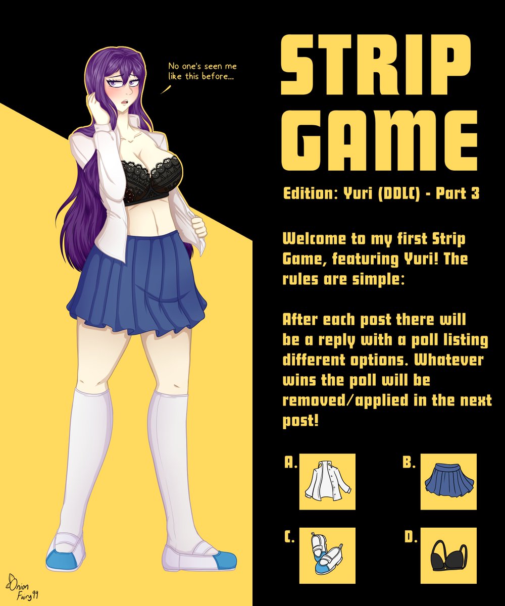 Onion Tiddies 🔞 on Twitter: "Strip Game: Yuri (pt. 2) Inspired by: @scott_malin #DDLC #DDLCYuri ...