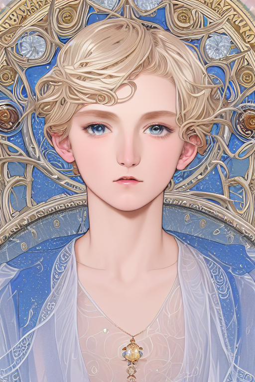 Muacca on Twitter: "#stablediffusion #trinart pretty shota cupid boy with blonde wavy medium ...