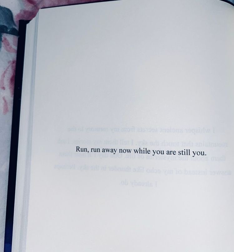I Want To Run Away Quotes