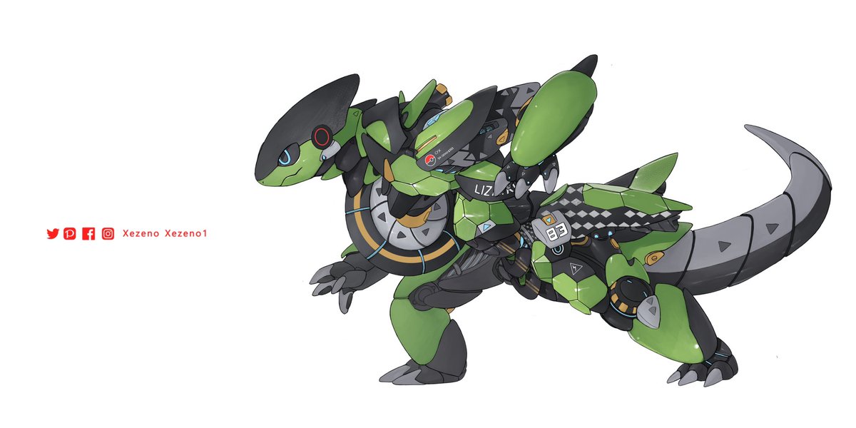 「Mecha Bike Lizard 」|Marcus Hiiのイラスト