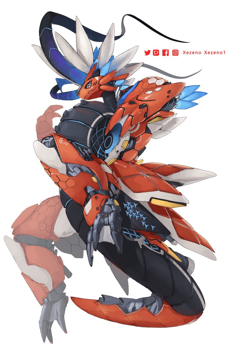 「Mecha Bike Lizard 」|Marcus Hiiのイラスト