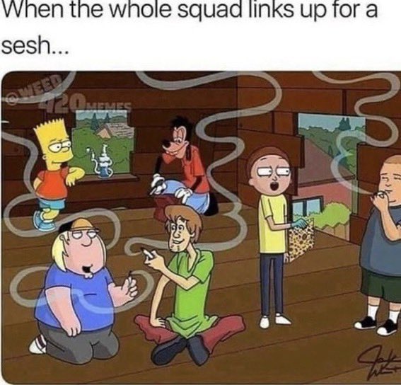 Shaggy And Scooby Smoking Weed