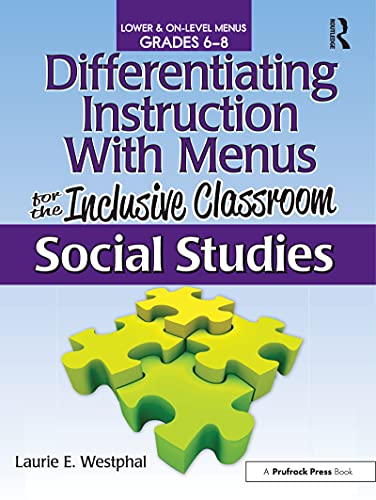 Download# Differentiating Instruction With Menus for the Inclusive Classroom: Social Studies ...