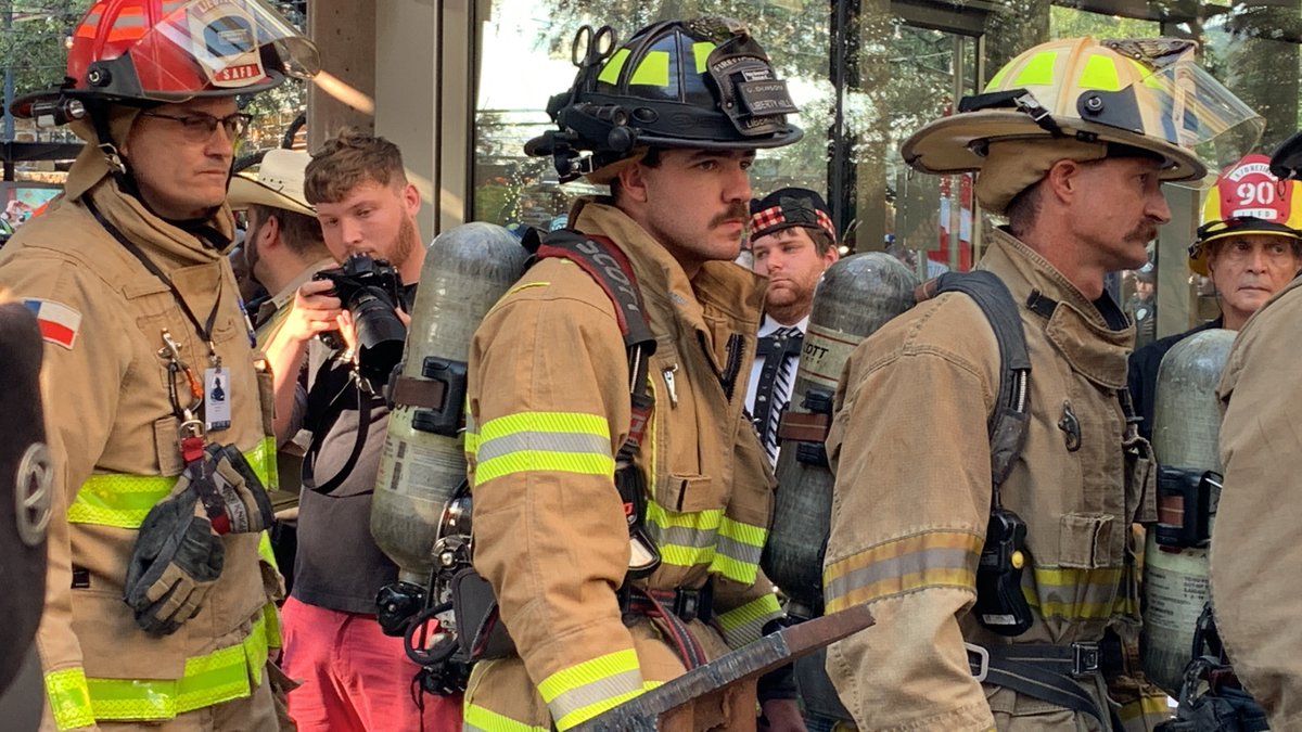 troy Kless was downtown for the 9/11 Memorial Climb at the Tower of the ...
