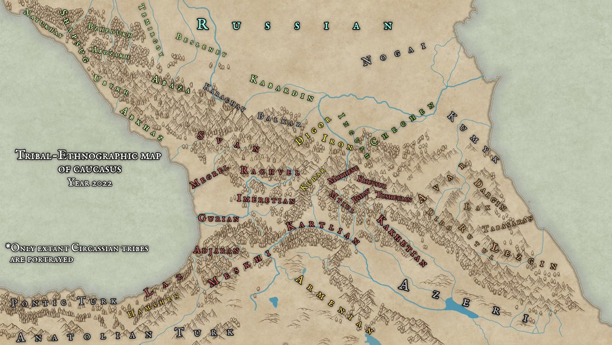 ethnic map of caucasus