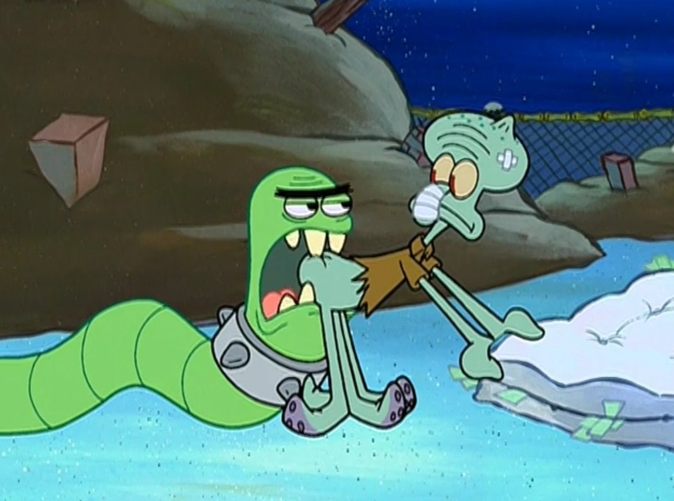 Perfectly Paused SpongeBob Frames on Twitter: "Squiddy so fine even wormy couldent resist😩 https ...