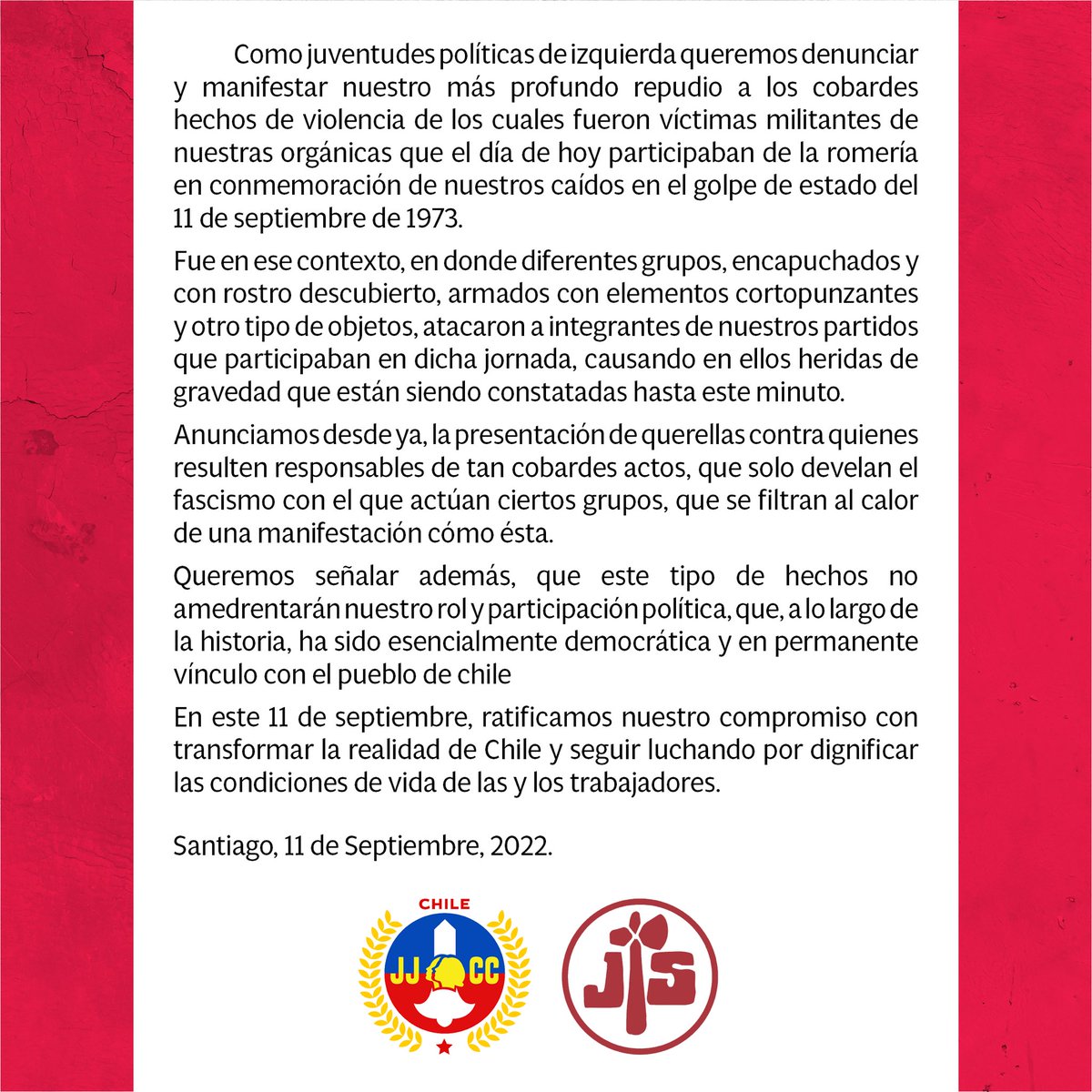Juventudes Comunistas de Chile on Twitter: Juventudes Comunistas de Chile on Twitter: