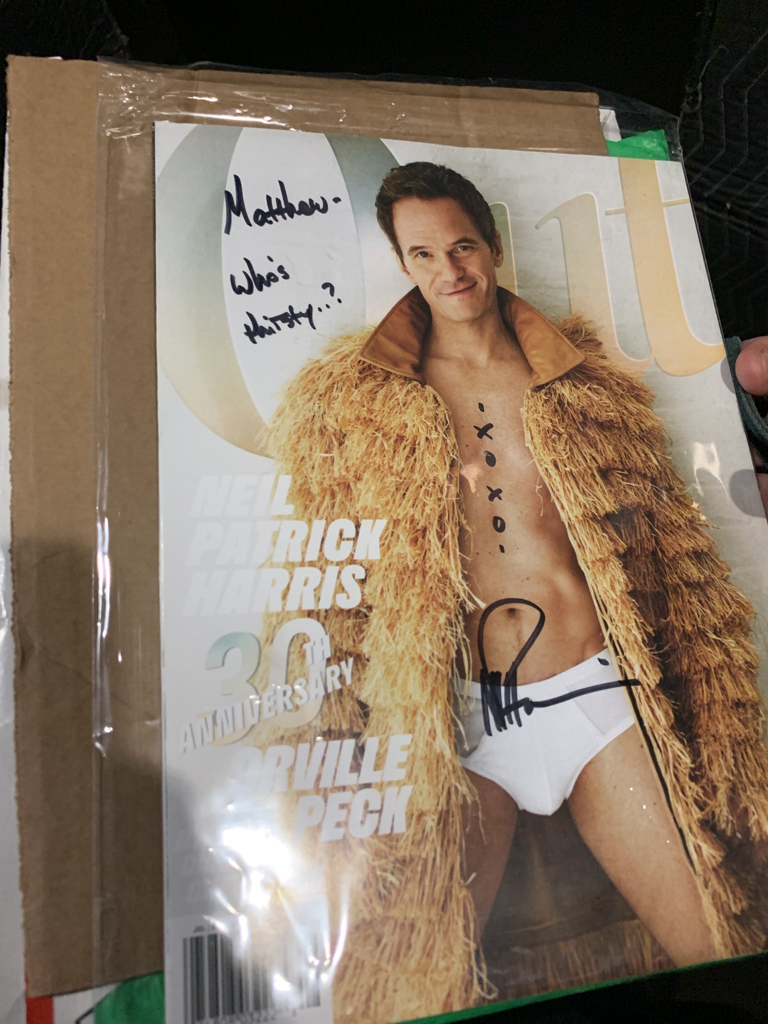 Matthew Rettenmund on Twitter: "When I received my new @outmagazine, I couldn't resist sending ...