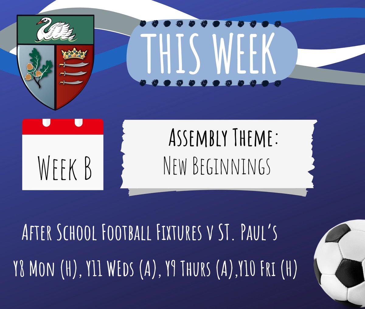 The Matthew Arnold School on Twitter: "Reminders for the week ahead 🗓📝"