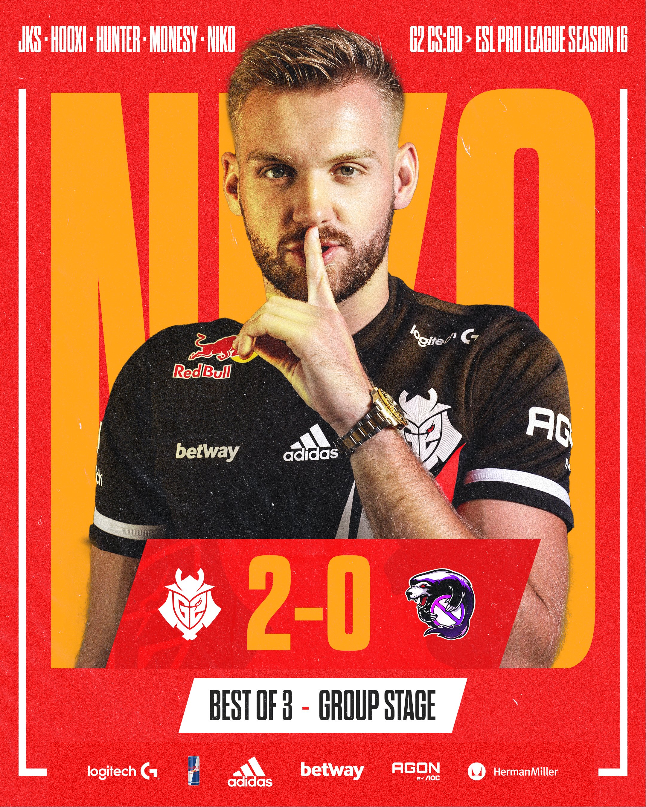 zzz on Twitter: "@G2esports @G2NiKo @HooXiCSGO @jks_CS @G2m0NESY @G2huNter god hoo!呼神！god hoo!呼神 ...