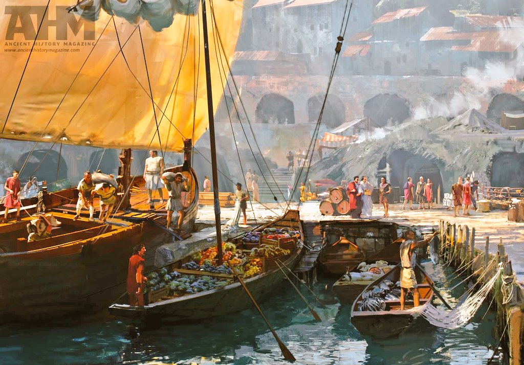 1/ Periplus 'Map of Erythreaen Sea' #Indian had sea-route trades upto ...