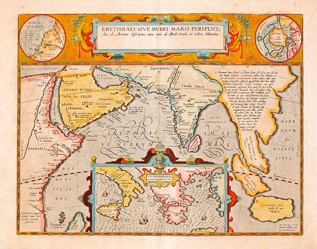 1/ Periplus 'Map of Erythreaen Sea' #Indian had sea-route trades upto ...