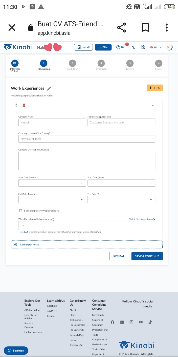 Baca Rules (bit.ly/worksfess) on Twitter: "kalian ada yg coba pake kinobi untuk bikin CV Ats ...