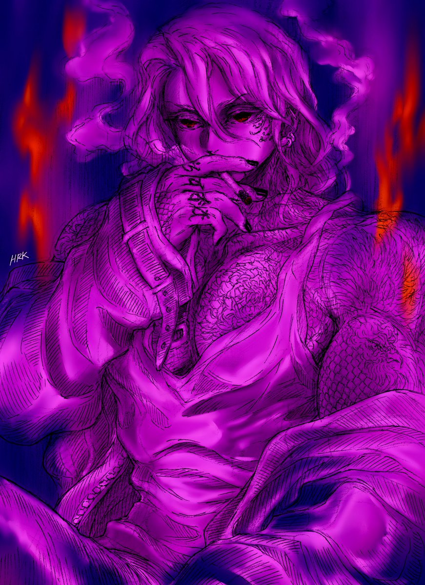 まりい on Twitter: "RT @kuu_kuu_ten: 墨バリバリ系兄弟 前に描いていたお兄(右絵)の色彩に合わせた弟 お兄は朱I 雀、弟は大🐍の墨が入ってる設定(いつか脱いだ ...