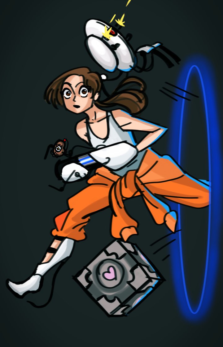Chell Portal 2 Fan Art