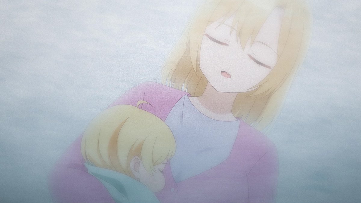 Joe Morris on Twitter: "Lilith Sings Lullaby to Yuuri. Lilith's Purple Eyes. Yuuri's Mom Sings ...